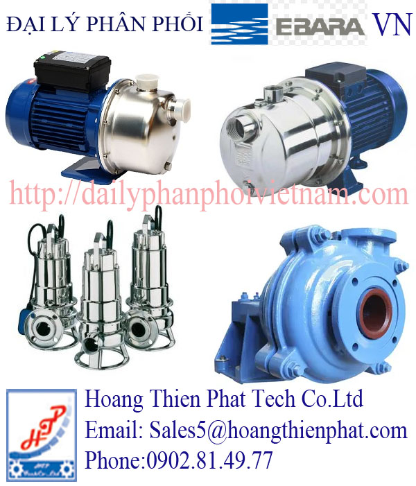 Đại lý phân phối Ebara VN, Bơm ly tâm cánh hở Ebara, EBARA Việt Nam