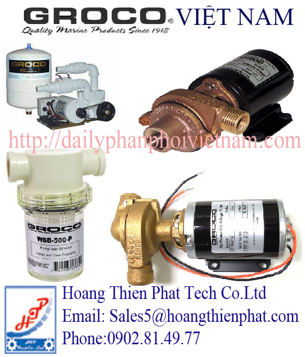 Groco Việt Nam, Máy bơm cánh gạt Groco, Máy bơm tự mồi Groco